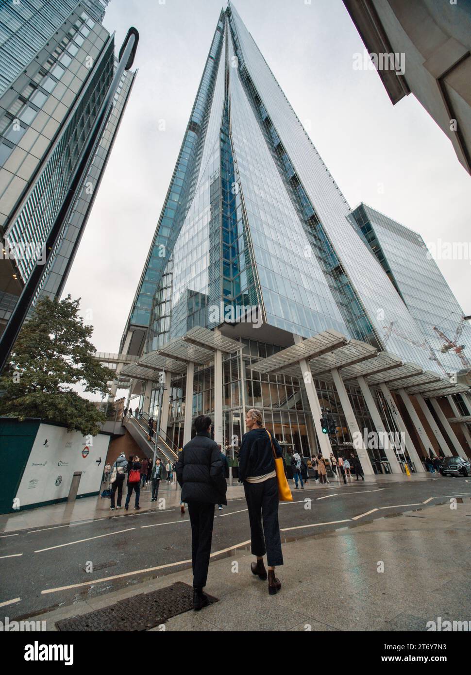 The Shard, London, UK. 21st Oct, 2023. Abstract angled Photo of the ...