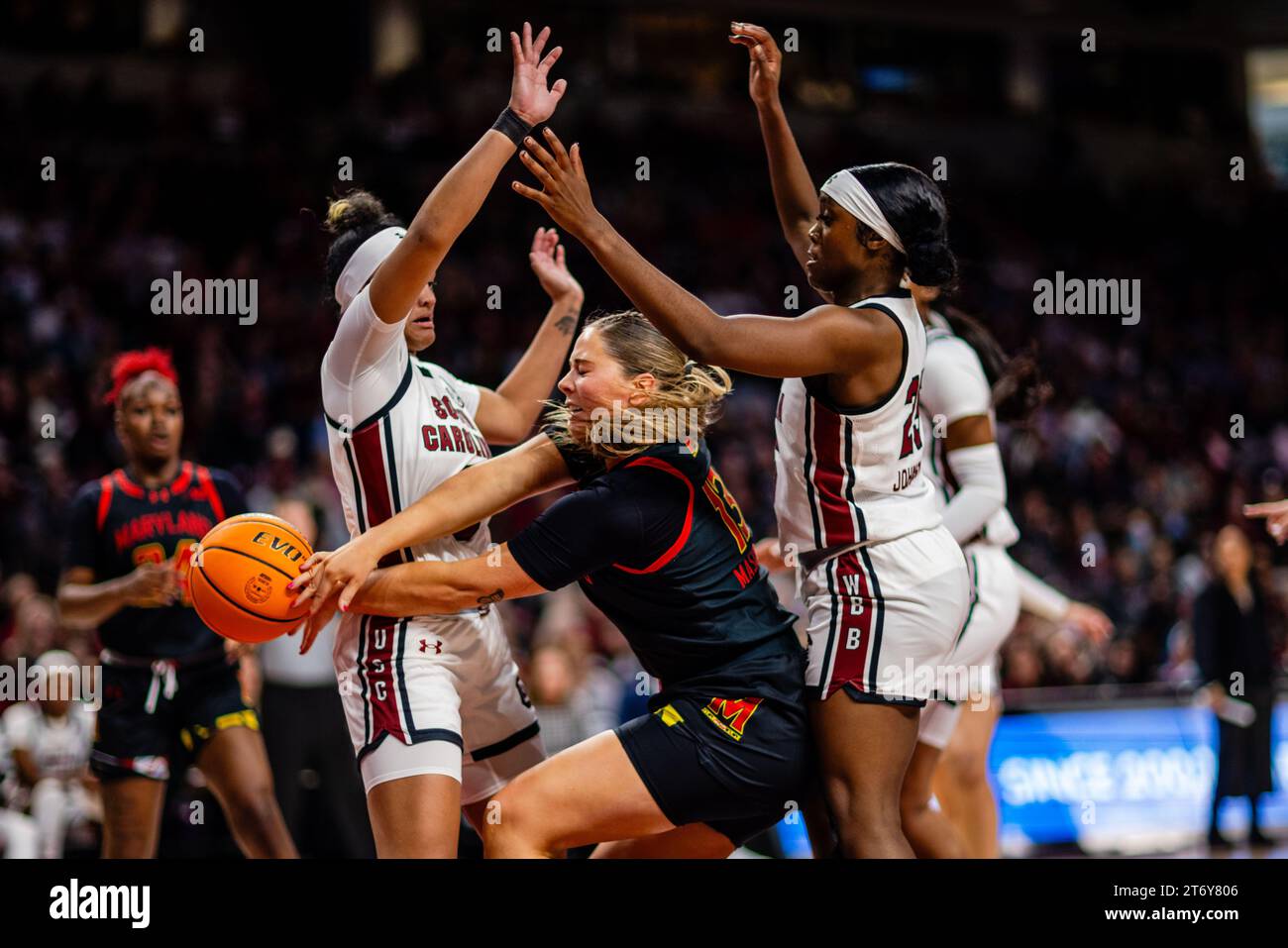 November 12, 2023: South Carolina Gamecocks guard Te-Hina Paopao (0 ...