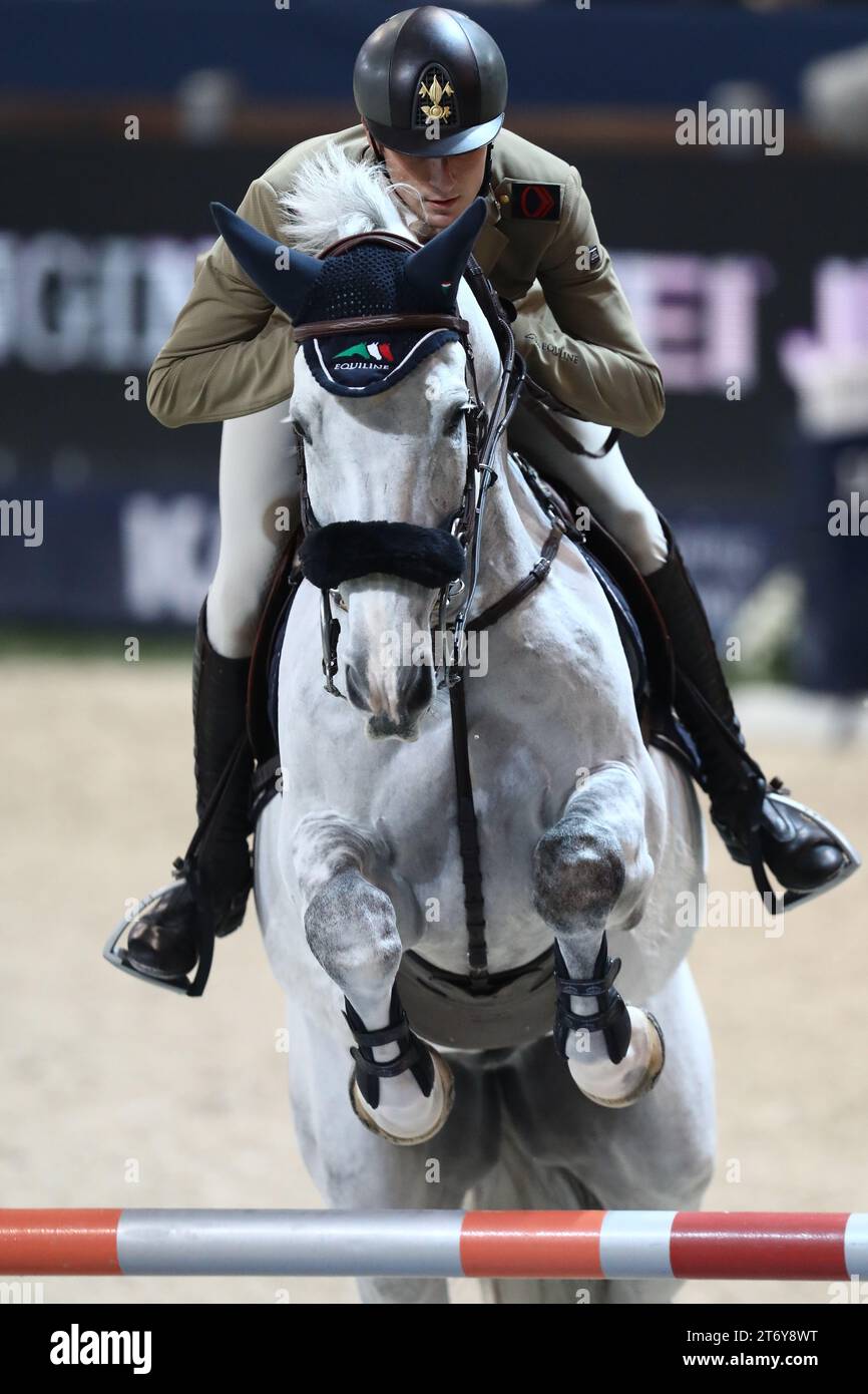 Verona, Italy. 12th Nov, 2023. Alberto Zorzi of Italy competes in the ...