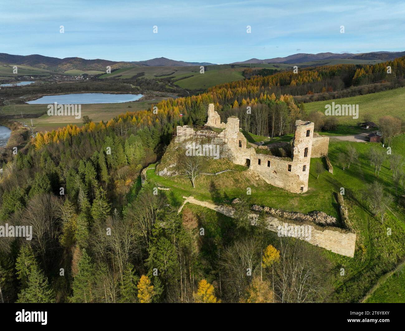 View of Plavec castle, Slovakia Stock Photo - Alamy