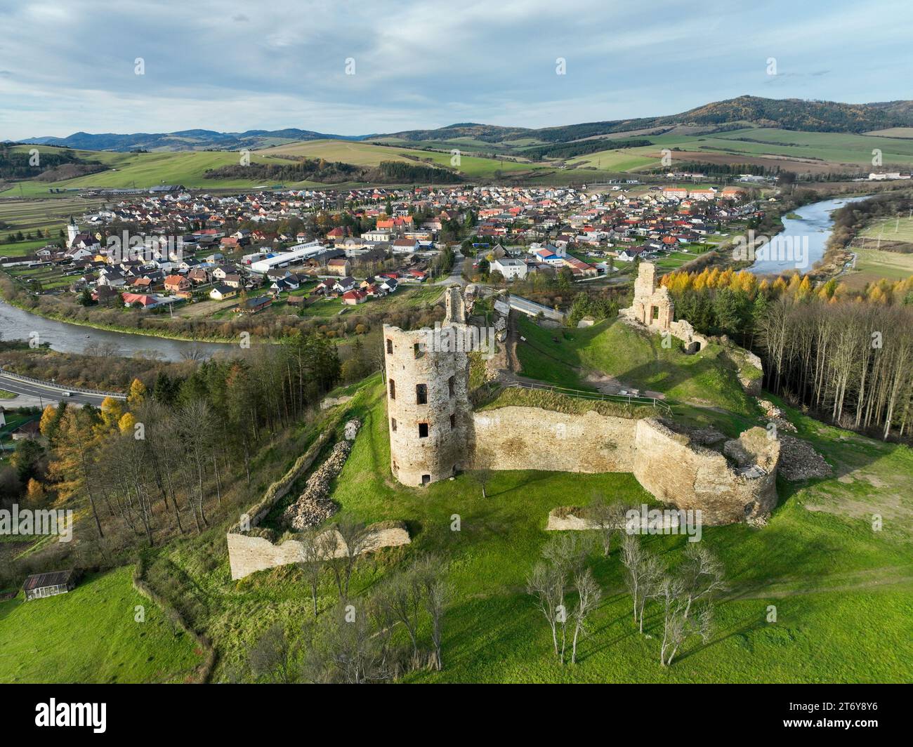 View of Plavec castle, Slovakia Stock Photo - Alamy