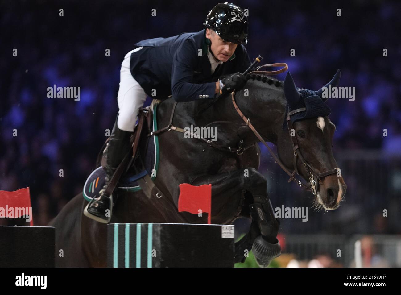 Denis Lynch (IRL) riding Dark Chocolate 48 in action during the CSI5 ...