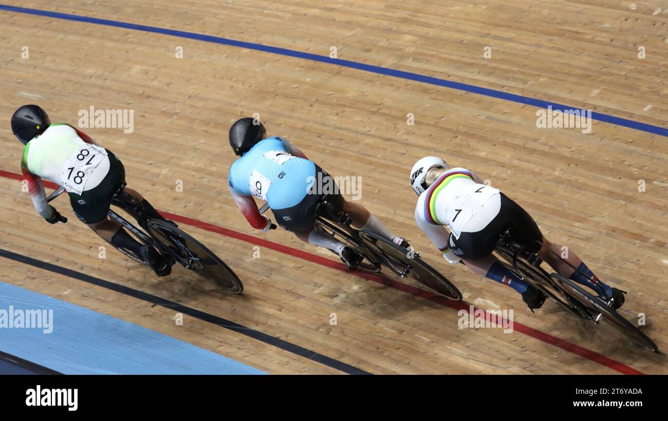 Track Cycling Champions League, Lee Valley Velodrome London UK. Emma ...