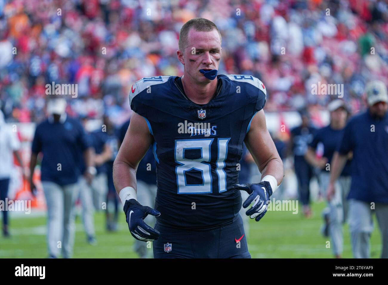 Tampa Bay, Florida, USA, November 12, 2023, Tennessee Titans player ...