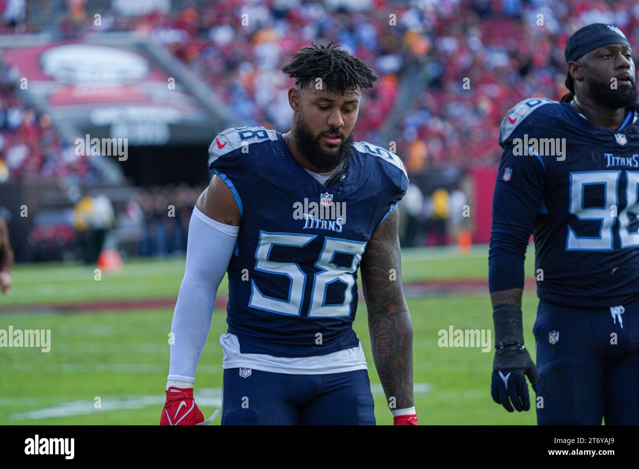 Tampa Bay, Florida, USA, November 12, 2023, Tennessee Titans player ...