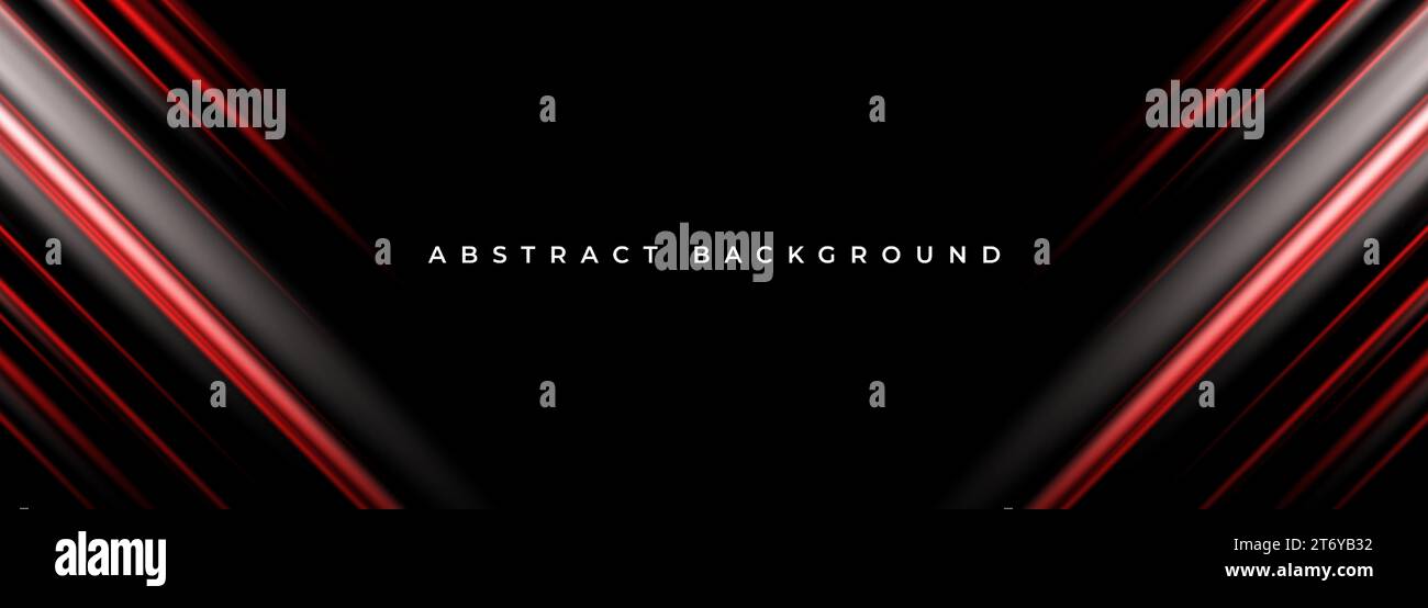 3D modern black and red futuristic abstract geometric background ...