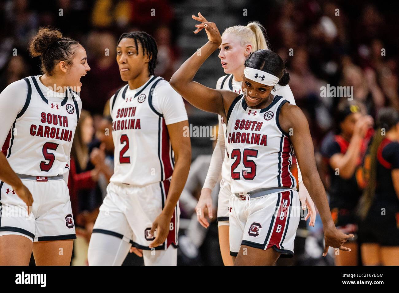 November 12, 2023: South Carolina Gamecocks guard Raven Johnson (25 ...