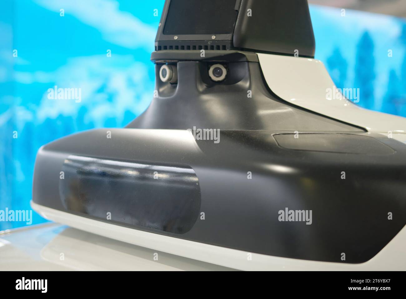 Self-driving car on autopilot lidar, close-up details Stock Photo - Alamy
