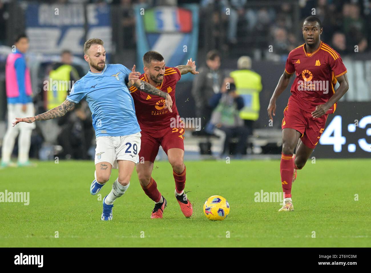12th November 2023, Stadio Olimpico, Rome, Italy; Italian Serie A Football; Lazio versus Roma ...