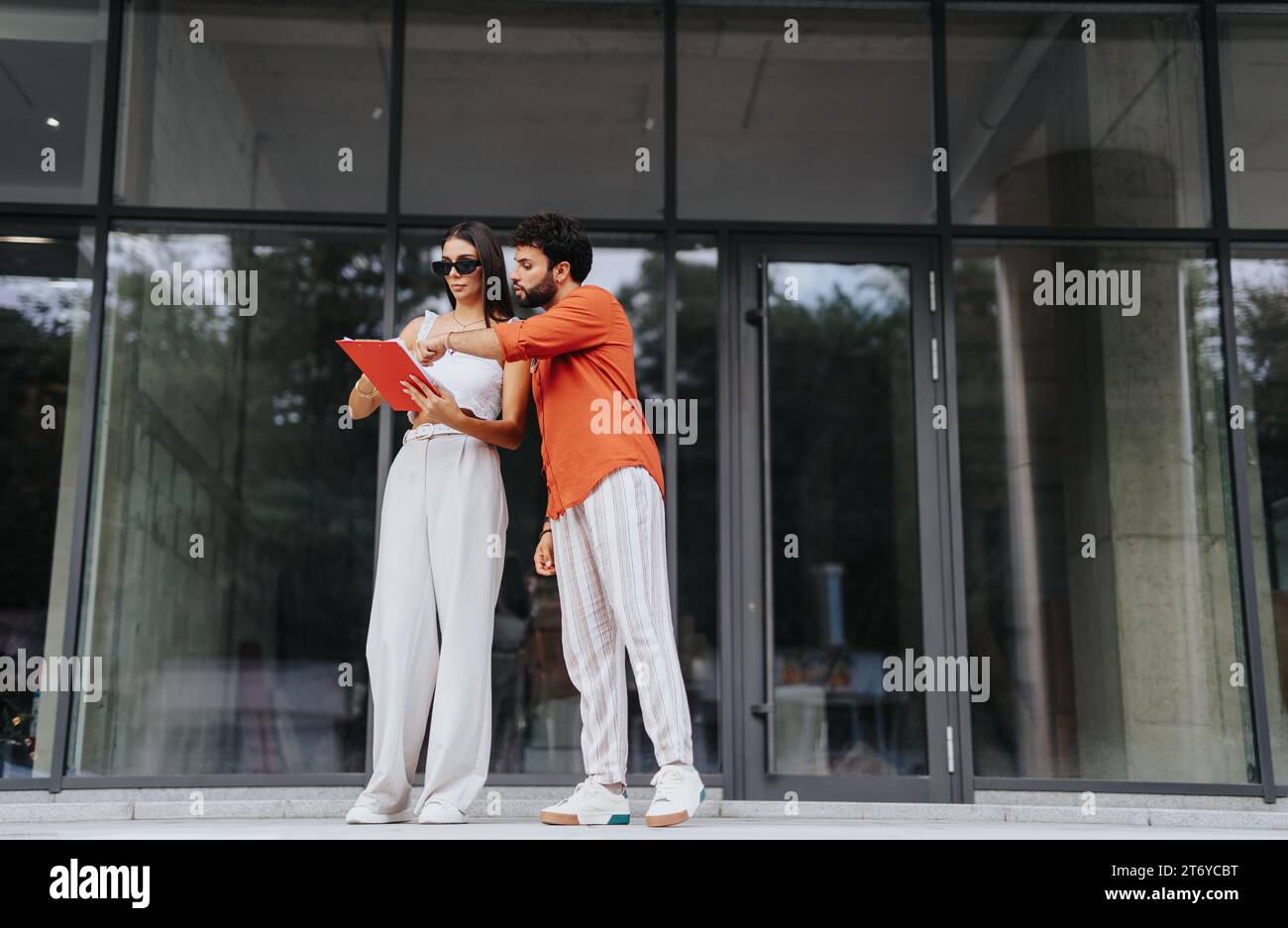 Profitable Project Planning: Aesthetic Architectural Team Analyzing ...