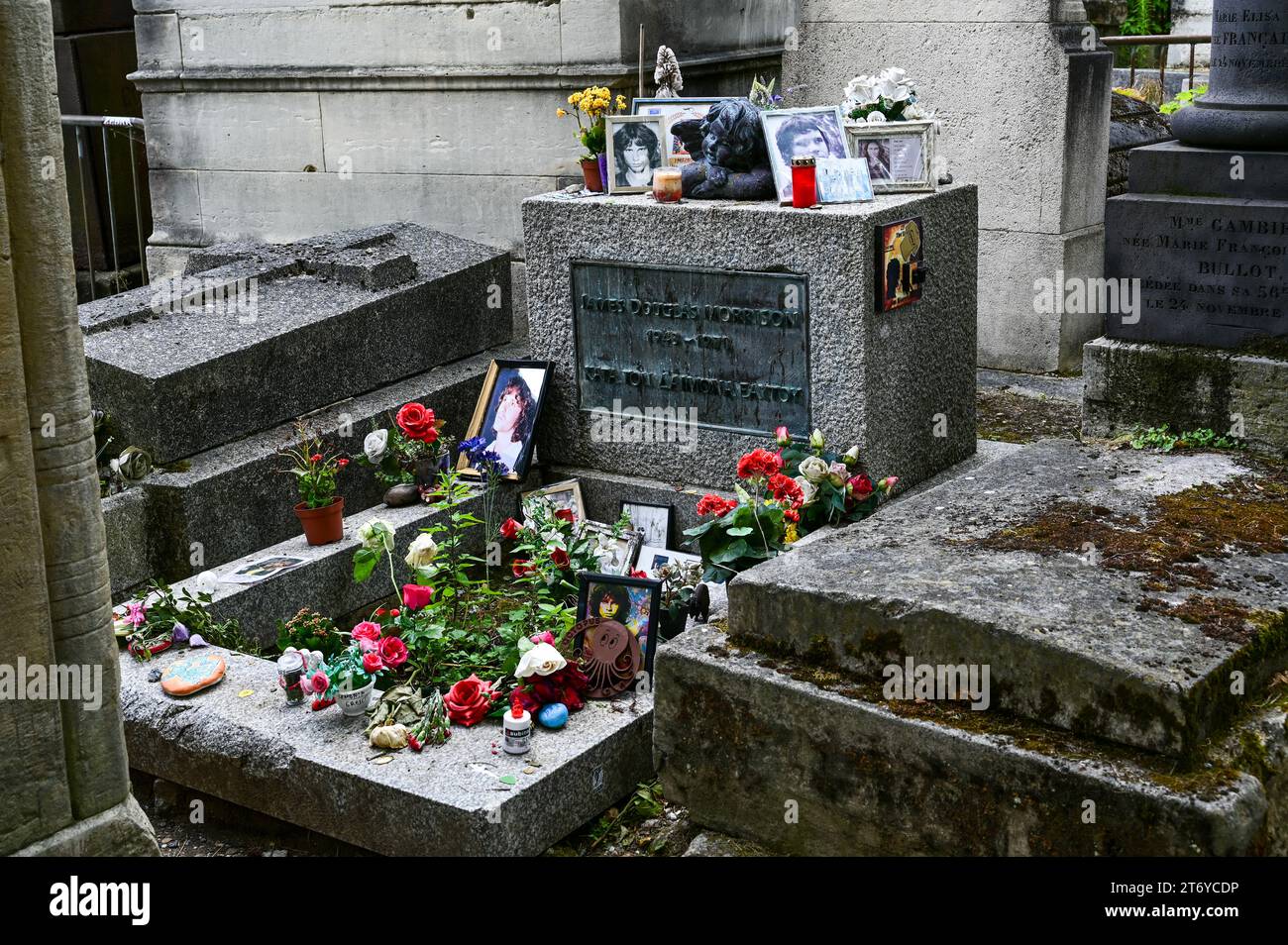 Paris, France. June 2022. At the quaint and historic Père-Lachaise ...
