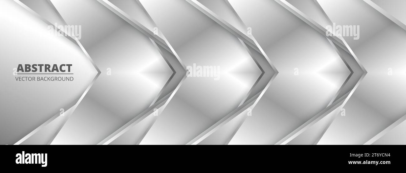 Wide luxury abstract background with silver gradient lines triangle ...