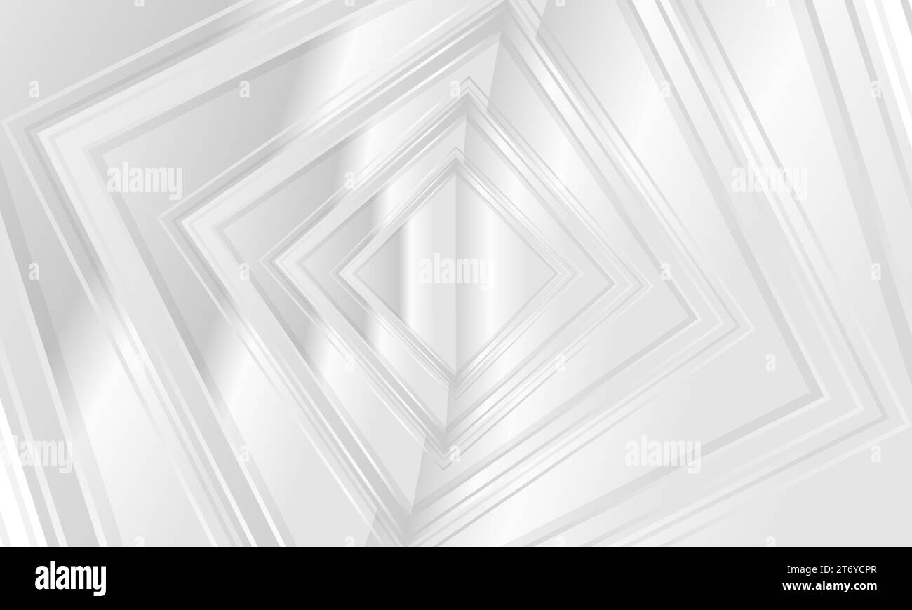 Silver luxury elegant abstract background with geometric lines rhombus ...