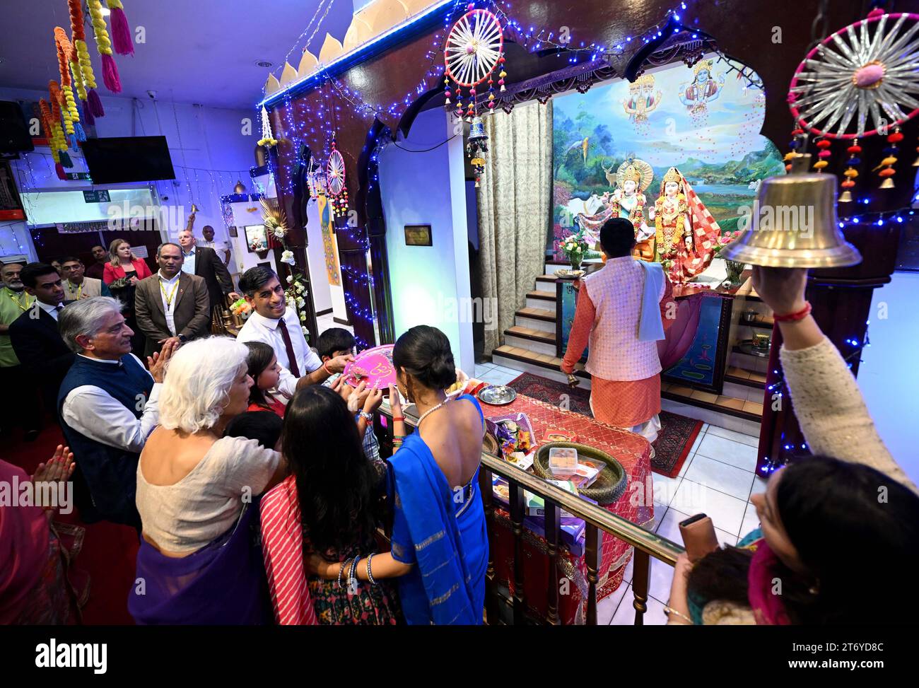 Prime Minister Rishi Sunak with his wife Akshata Murty and daughters ...