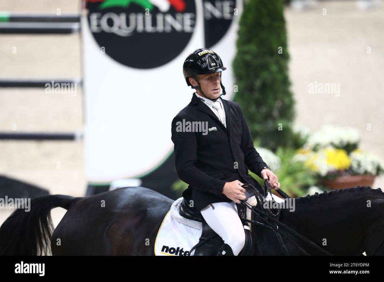 Verona, Italy. 12th Nov, 2023. Marcus Ehning of Germany competes in the ...