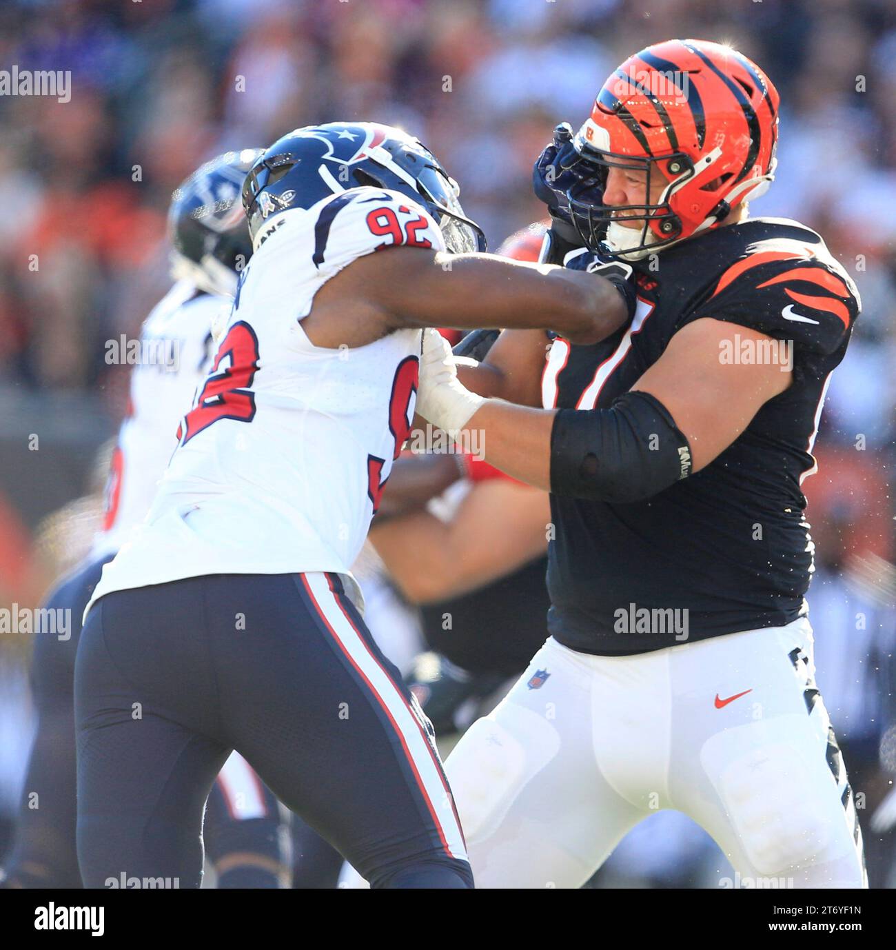 Cincinnati, Ohio, USA. November 12, 2023: Houston Texans defensive end ...