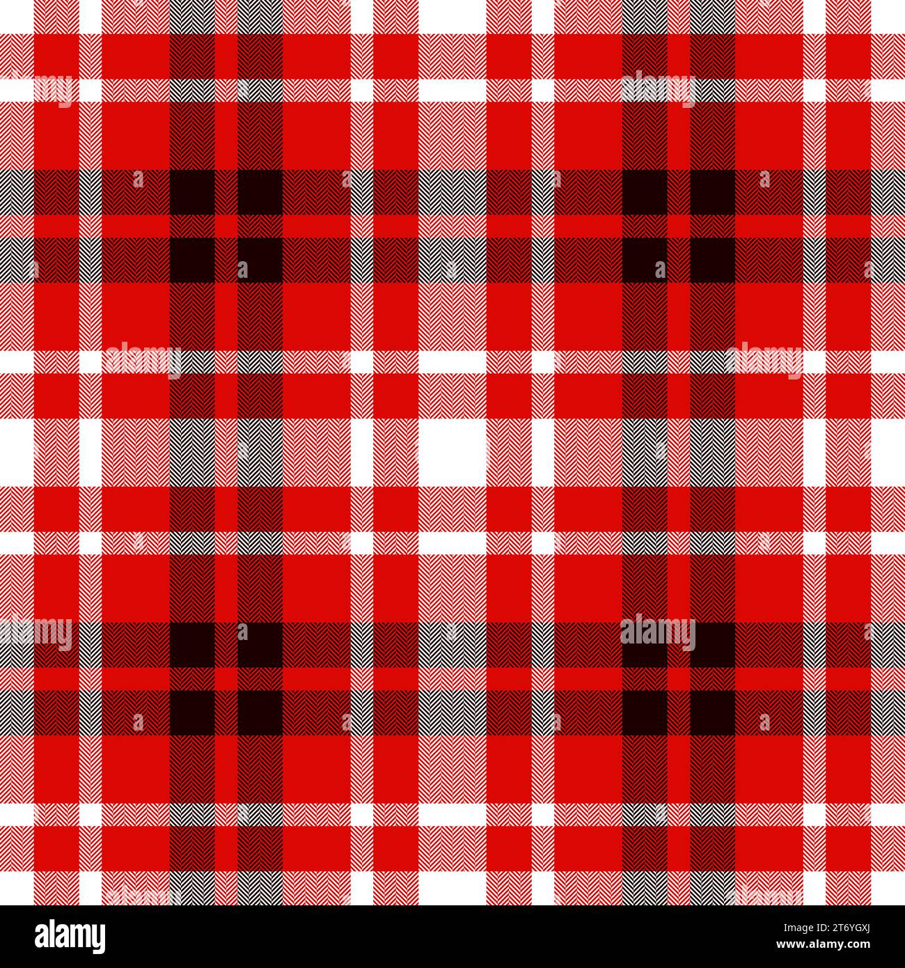 Plaid seamless pattern in red. Check fabric texture. Vector textile ...