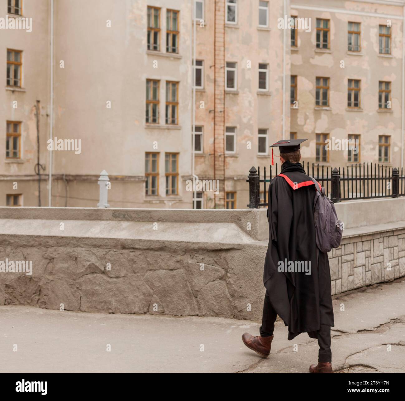 Student walking graduation ceremony Stock Photo - Alamy