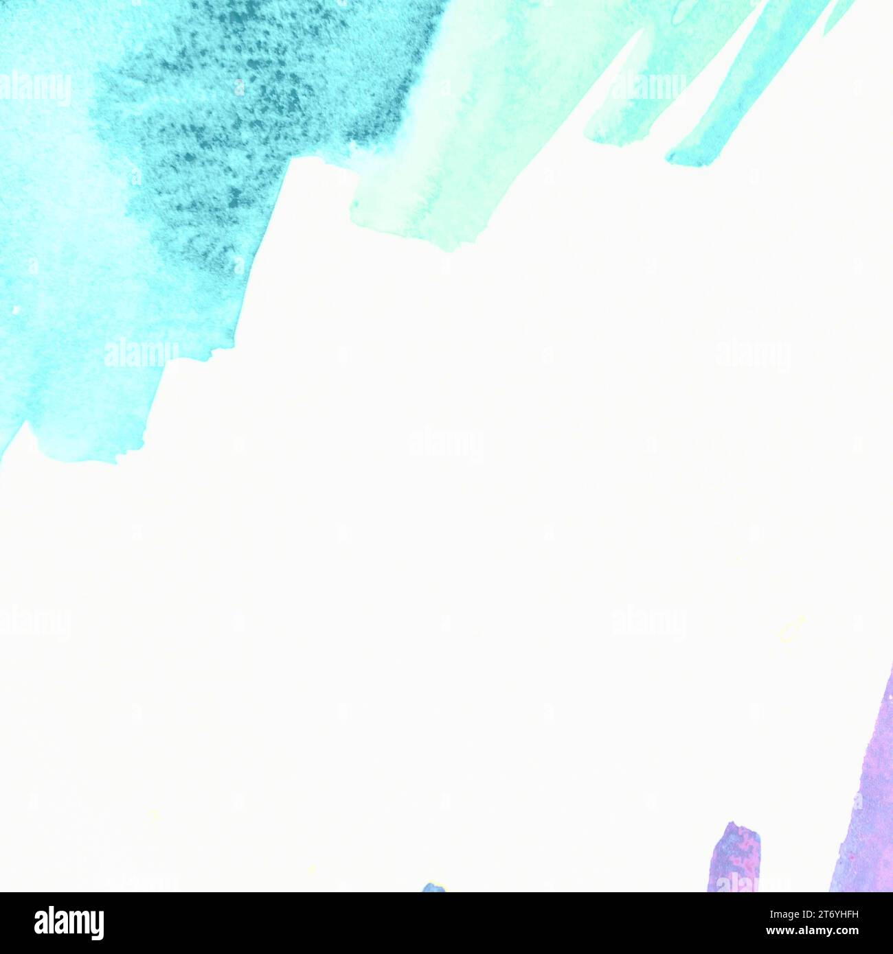 Turquoise purple brushstroke isolated white backdrop Stock Photo - Alamy
