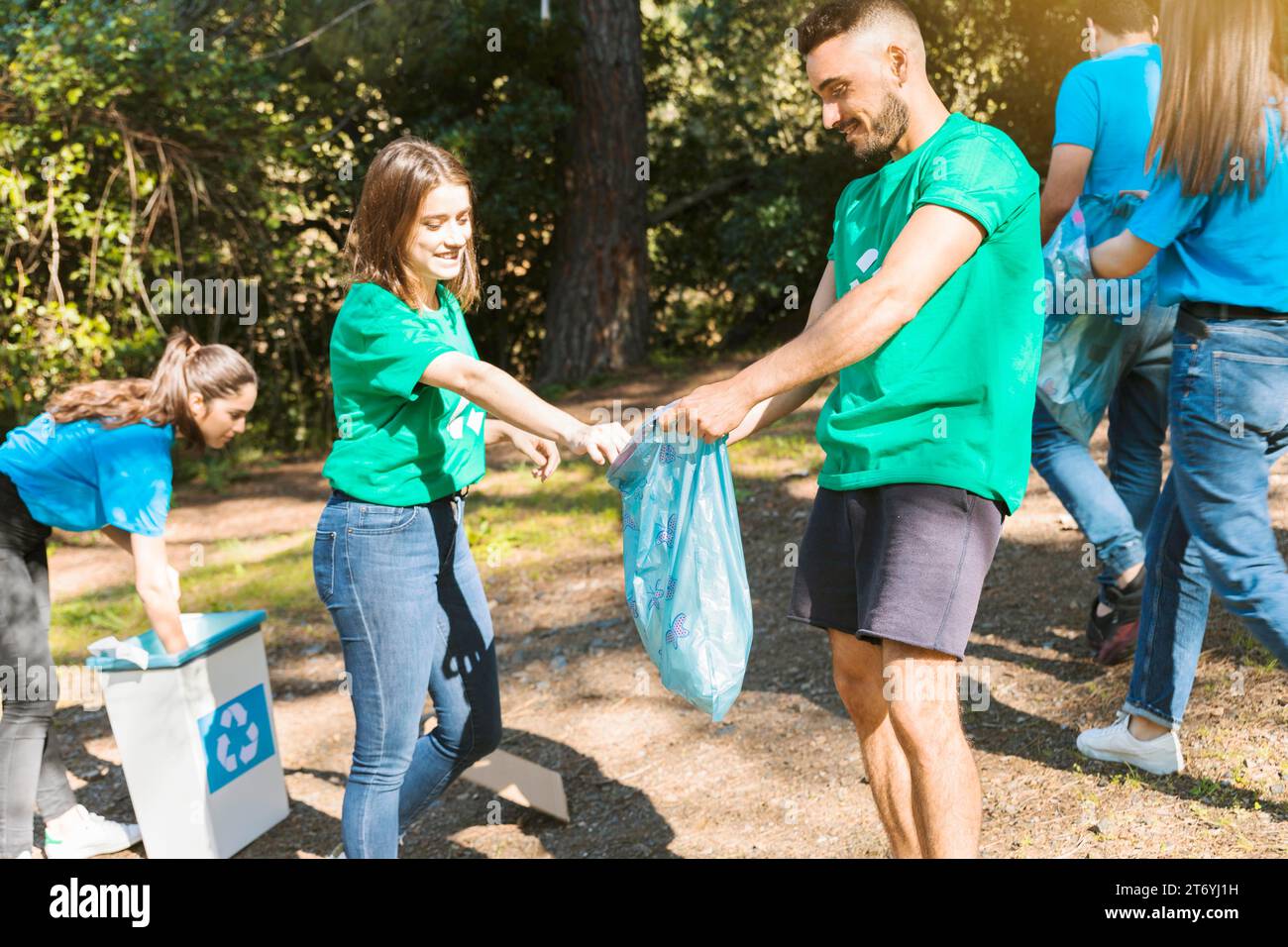Cleaning up forest plastic hi-res stock photography and images - Alamy