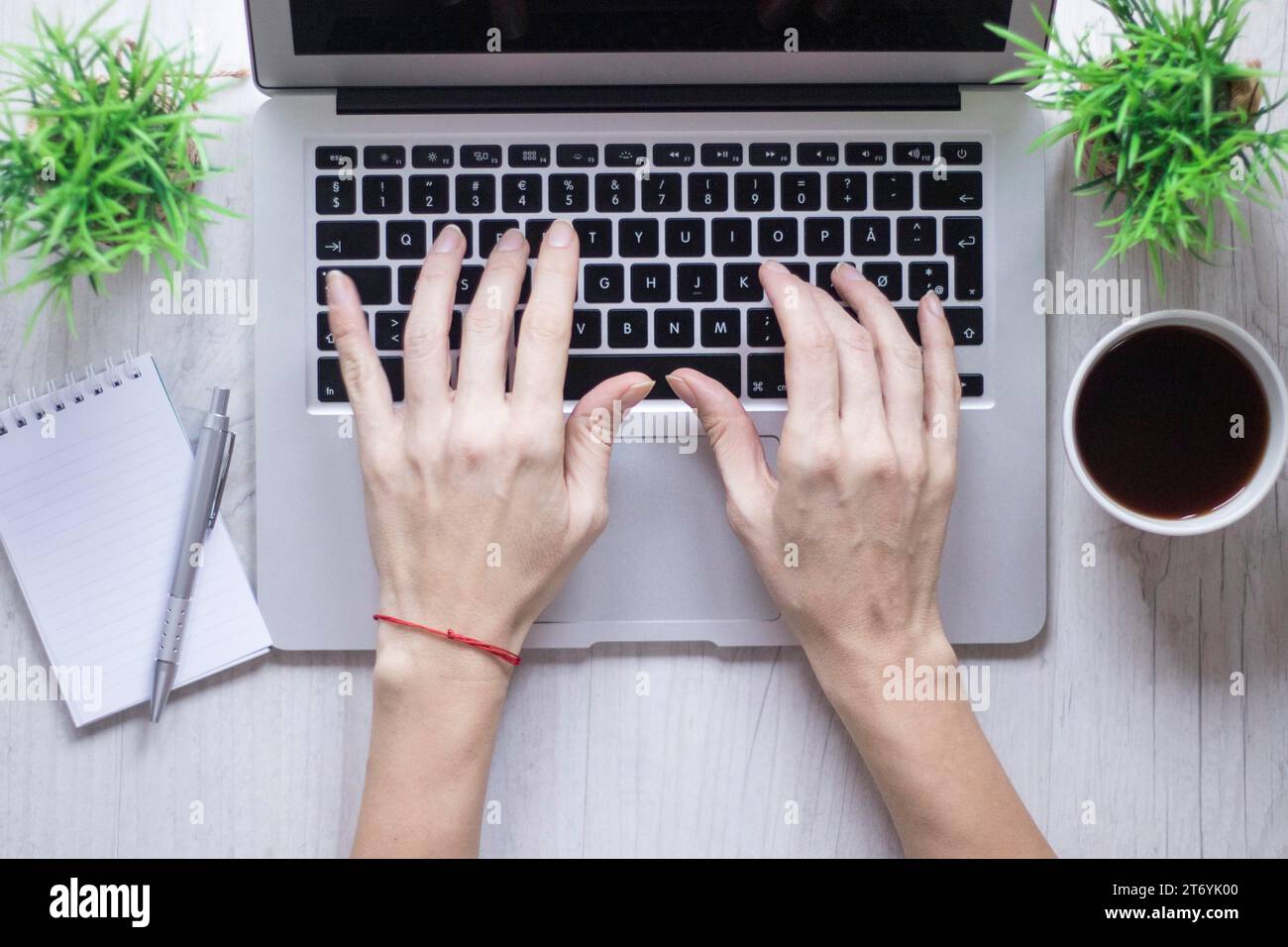 Crop hand woman using hi-res stock photography and images - Alamy