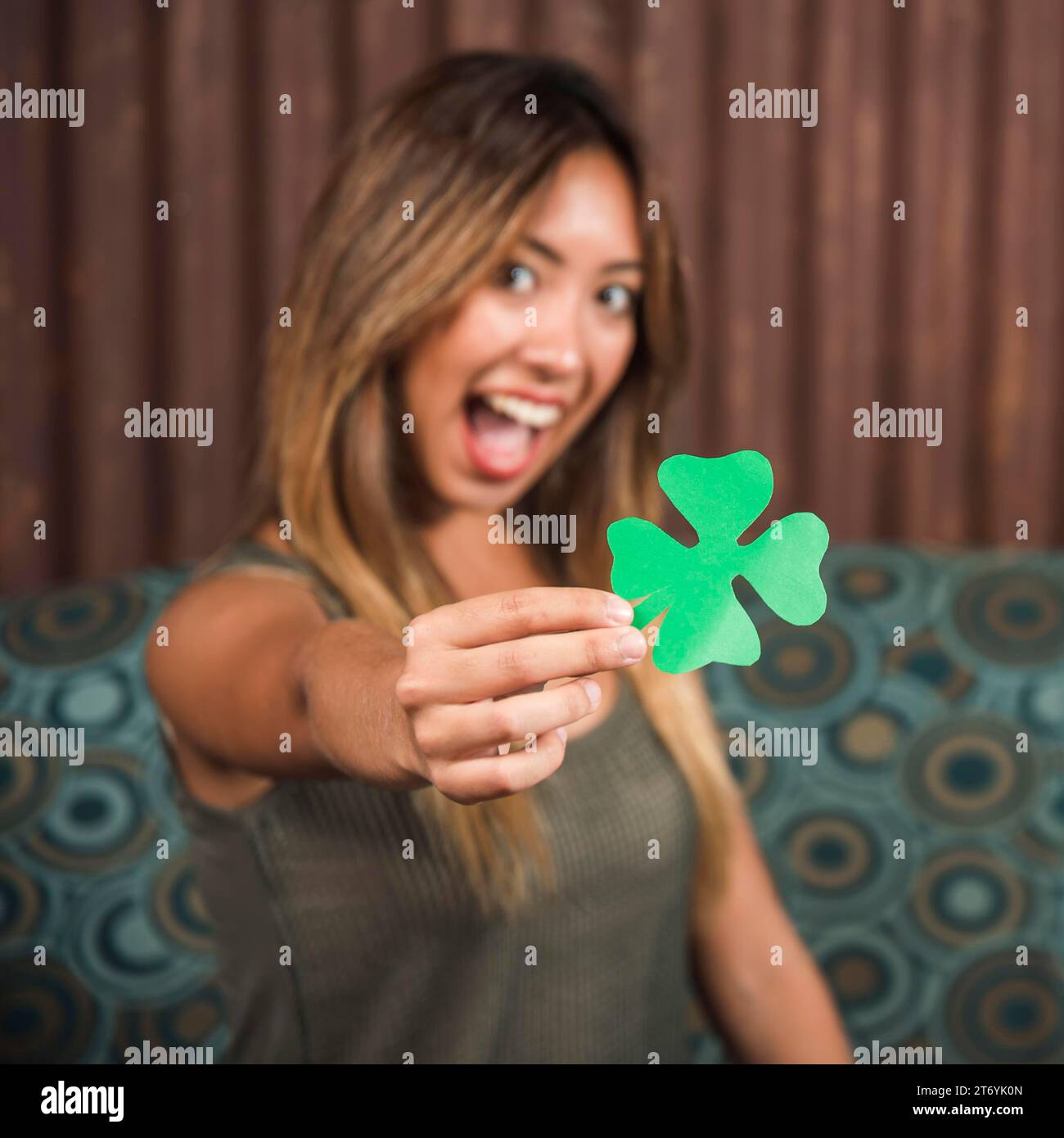 Happy crying woman hi-res stock photography and images - Alamy