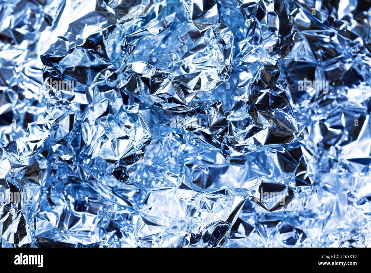 Blue metallic foil paper hi-res stock photography and images - Alamy