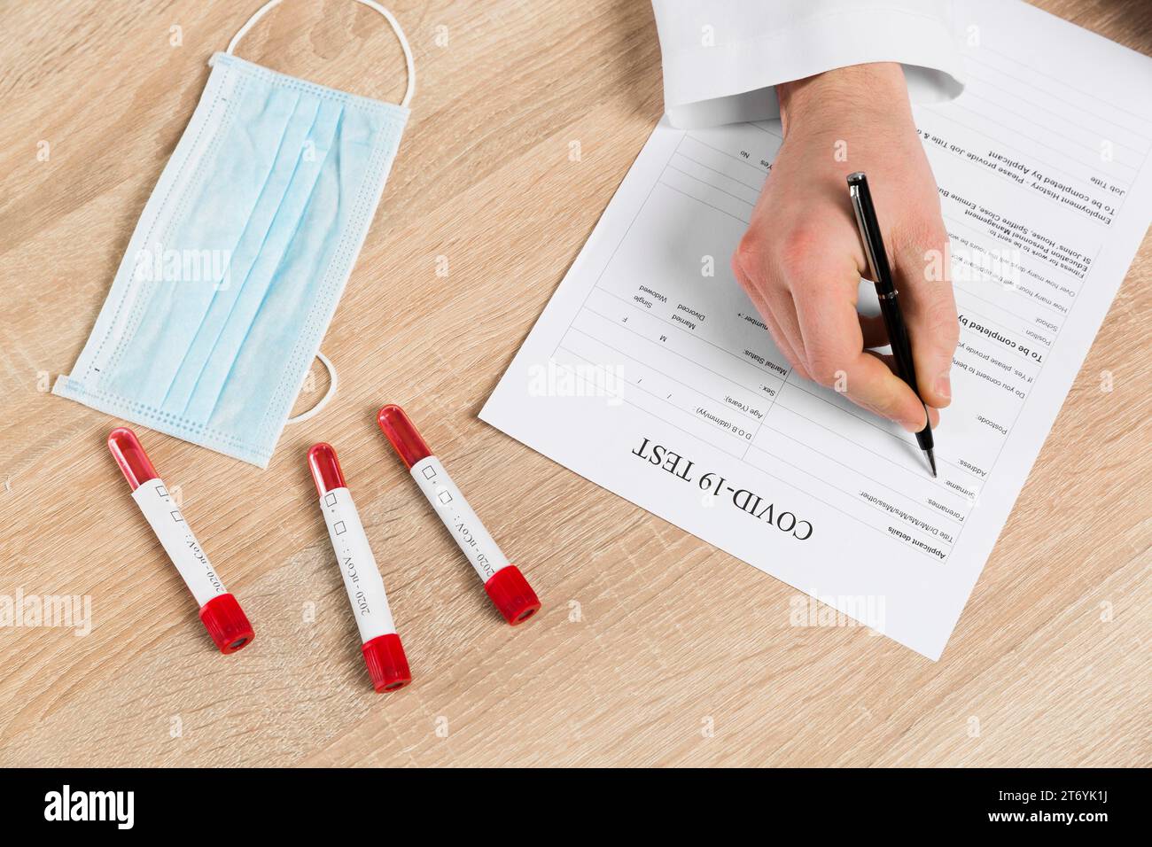 Covid test information hi-res stock photography and images - Alamy