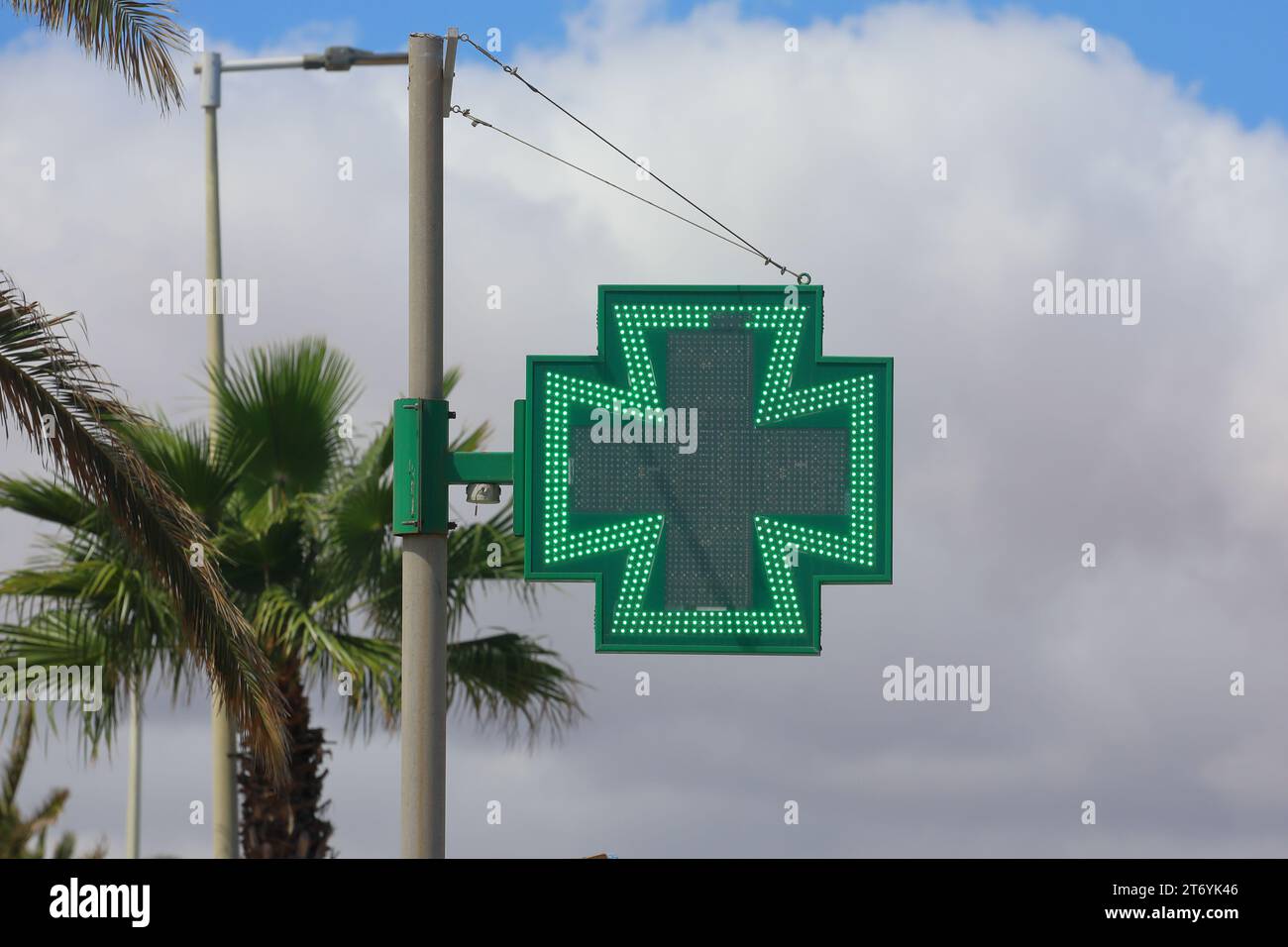 an electronic pharmacy symbol as a green cross Stock Photo - Alamy