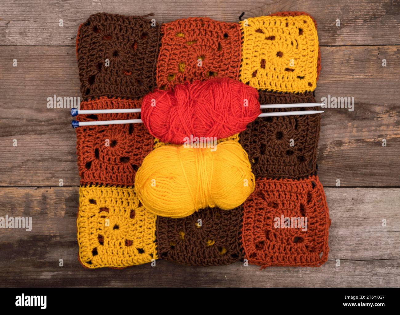 Flat lay patterns made wool Stock Photo - Alamy
