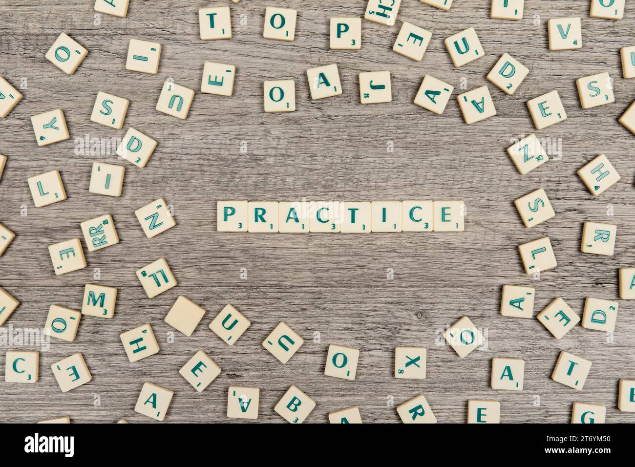 Letters forming practice Stock Photo - Alamy