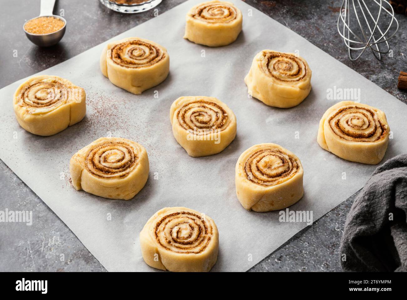 Ready bake cinnamon rolls Stock Photo - Alamy