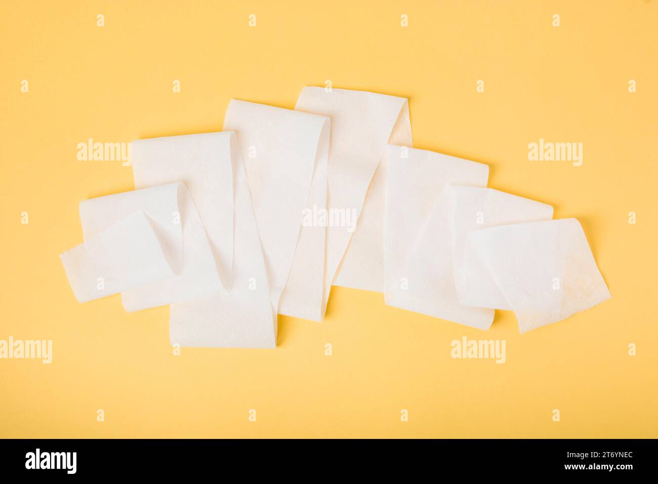 Top view toilet paper roll loose Stock Photo - Alamy