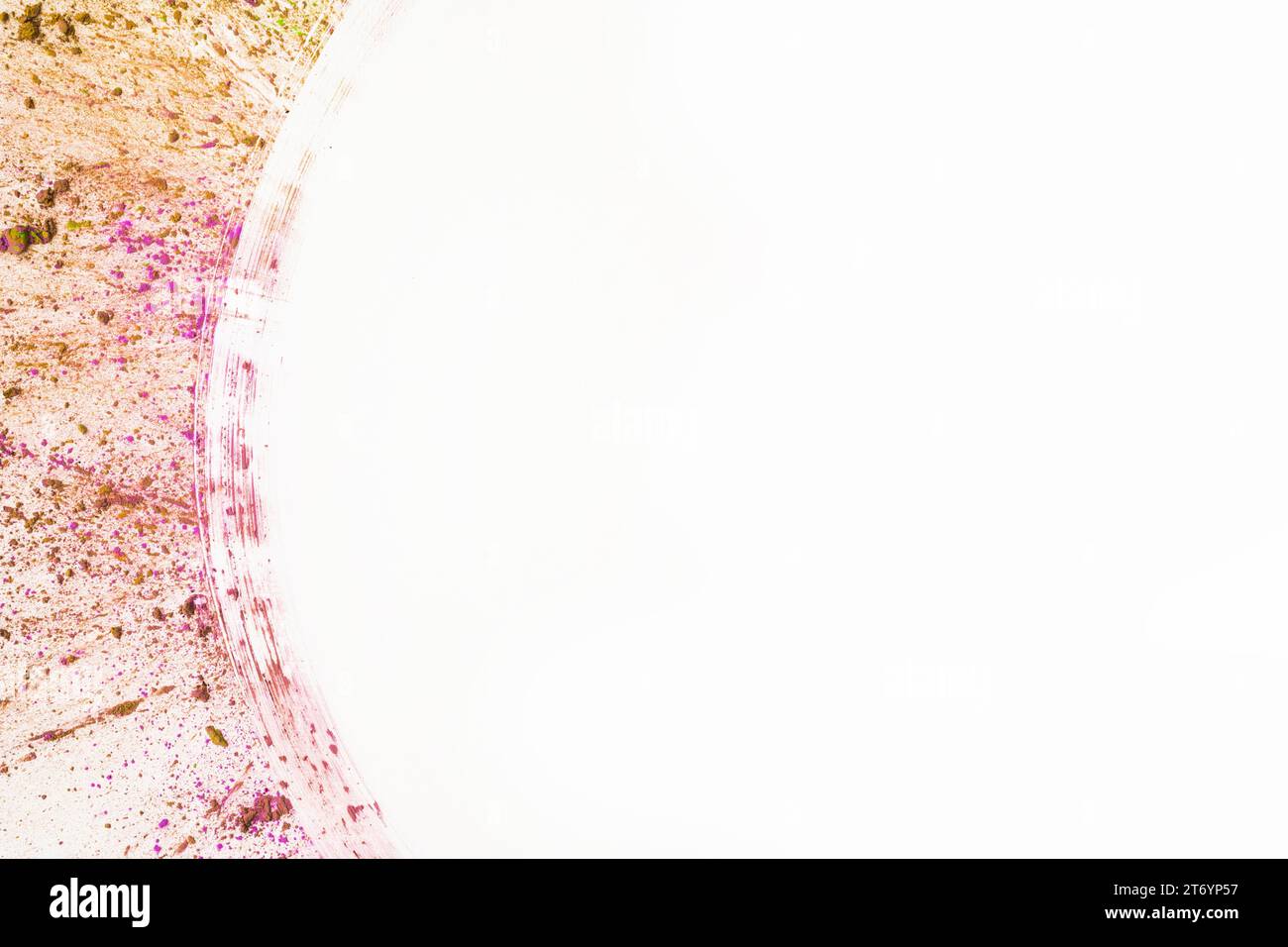 Abstract multicolored powder splatter white background Stock Photo - Alamy
