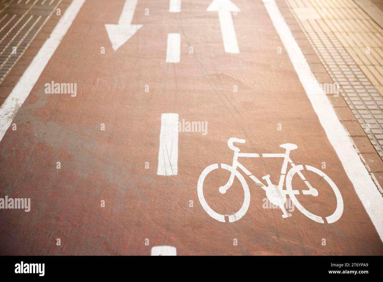 Bicycle road sign road Stock Photo - Alamy