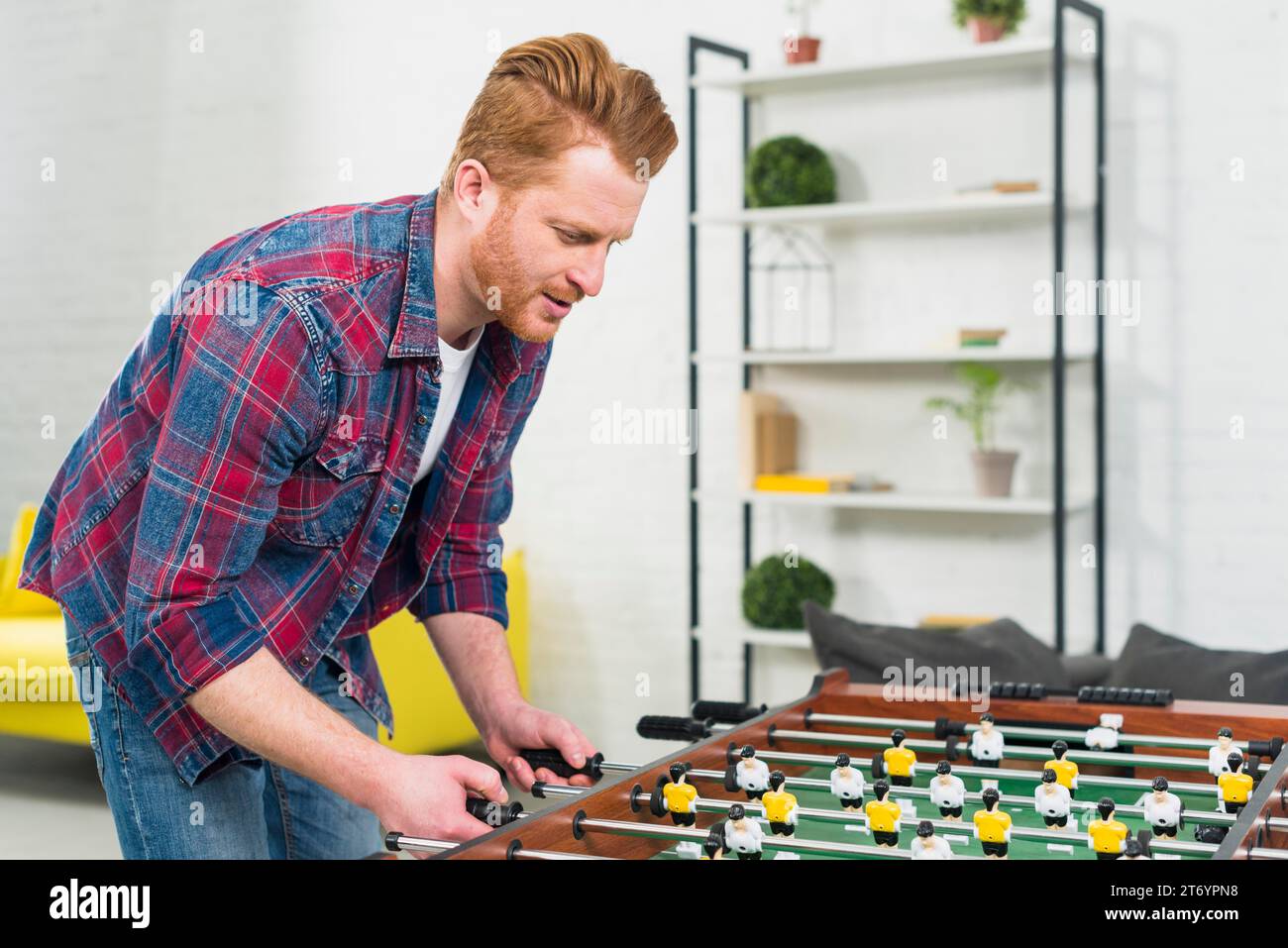 Man table soccer hi-res stock photography and images - Alamy