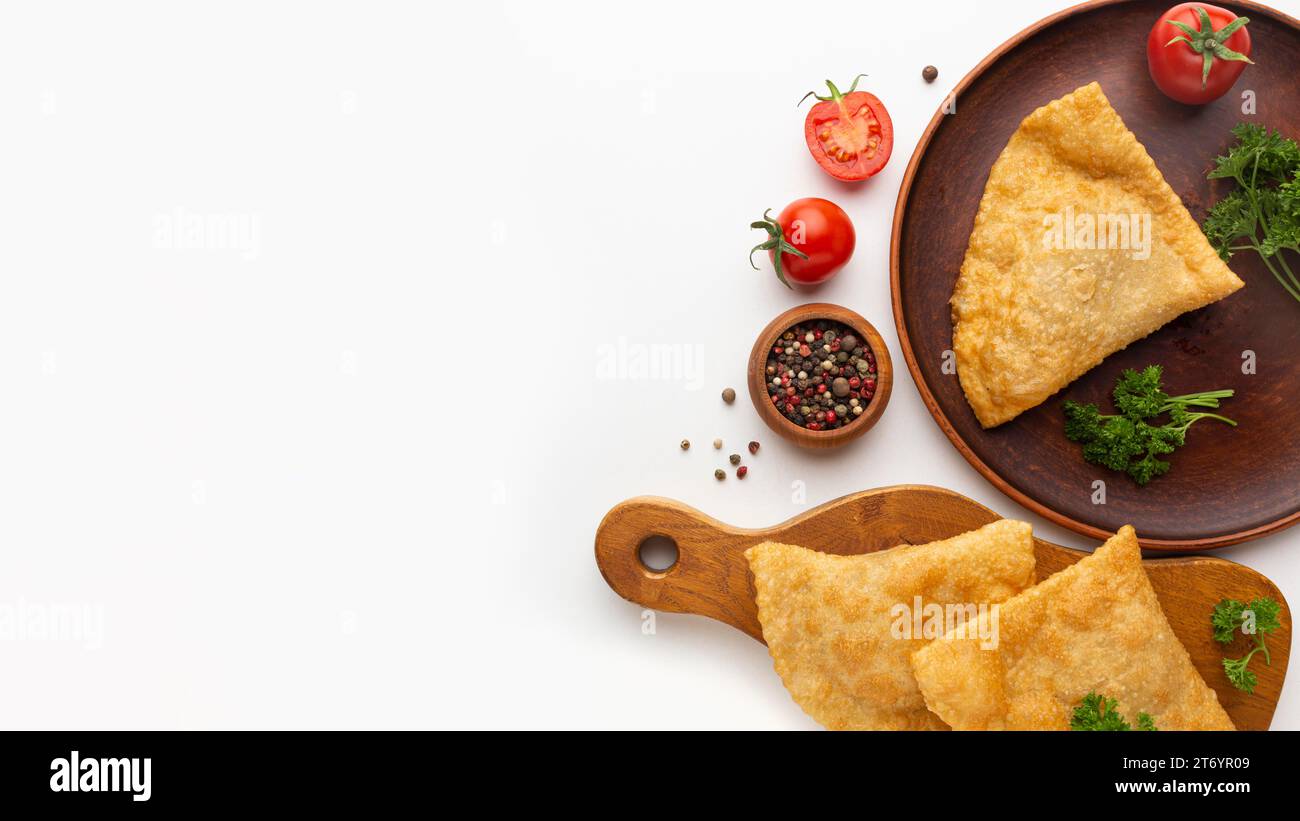 Delicious food frame with copy space Stock Photo - Alamy