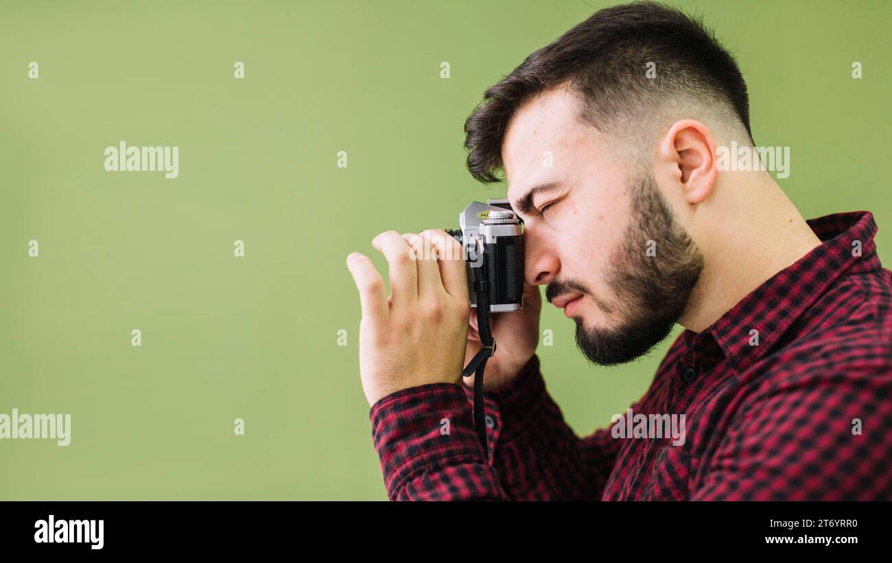 Grapher taking picture Stock Photo - Alamy