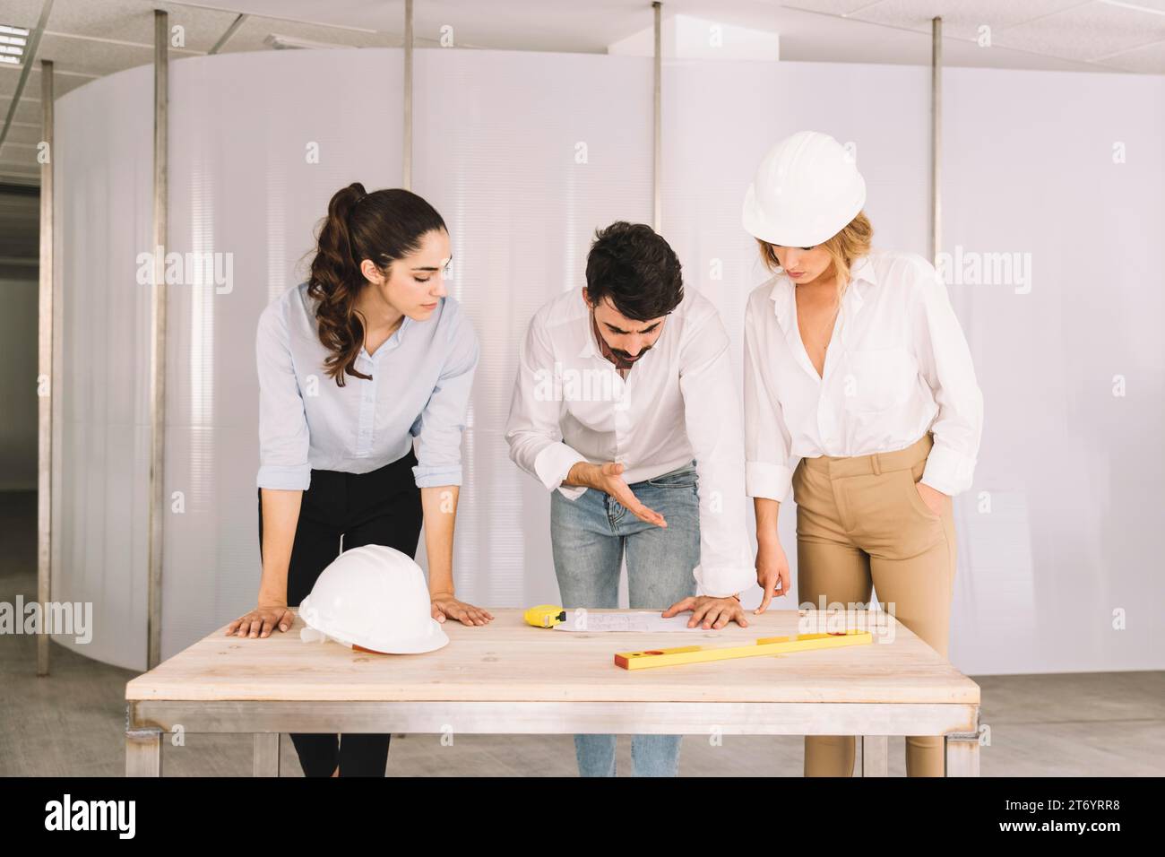Group engineers working Stock Photo - Alamy