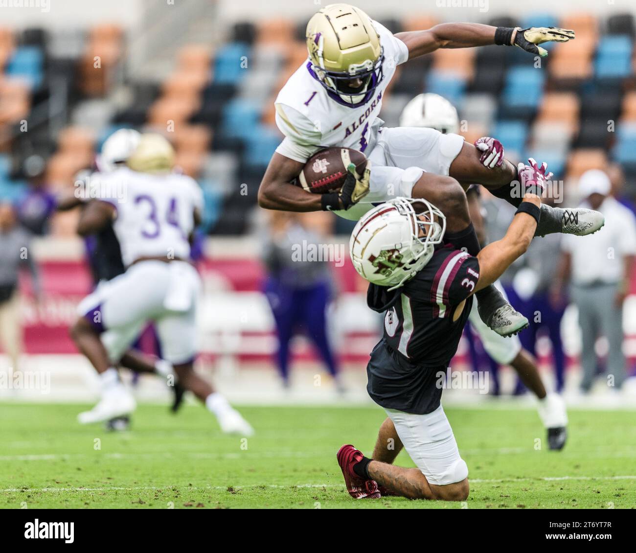 November 12, 2023: Alcorn State Braves wide receiver Anthony Williams ...