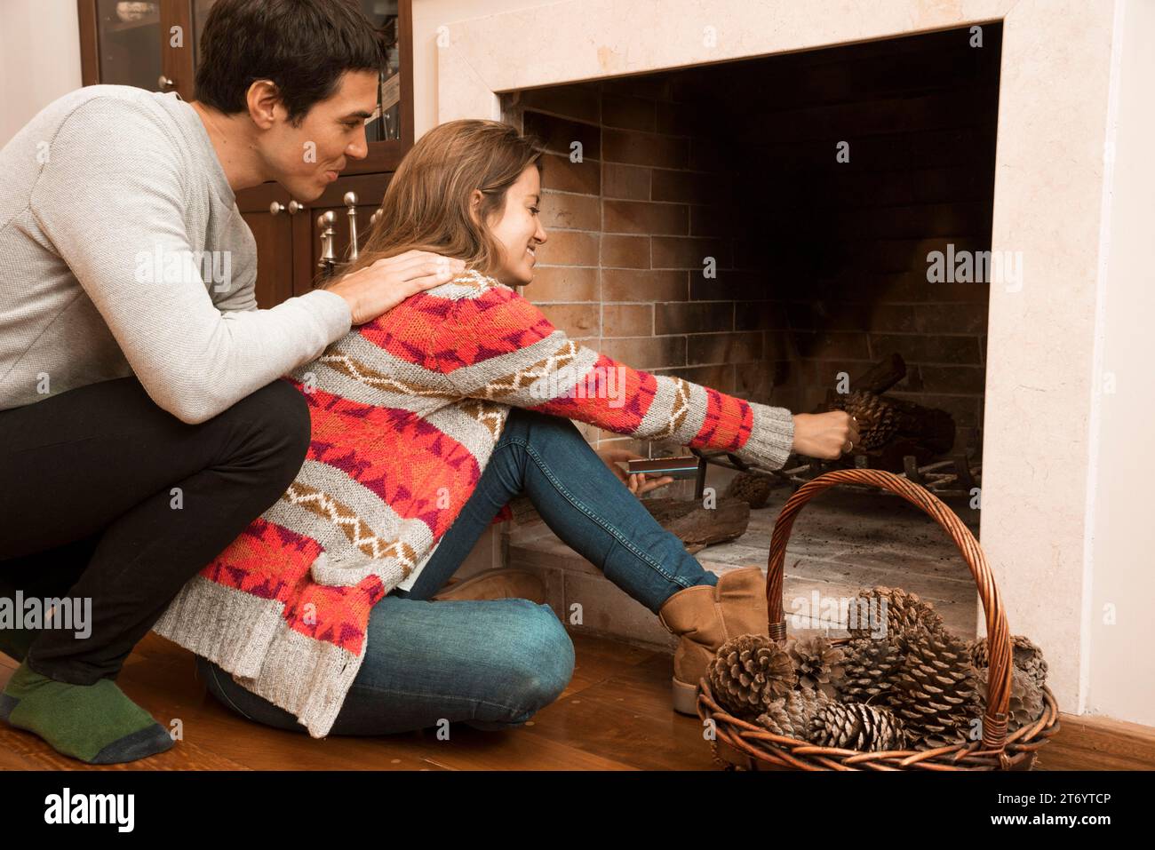 Two young people man woman hi-res stock photography and images - Alamy