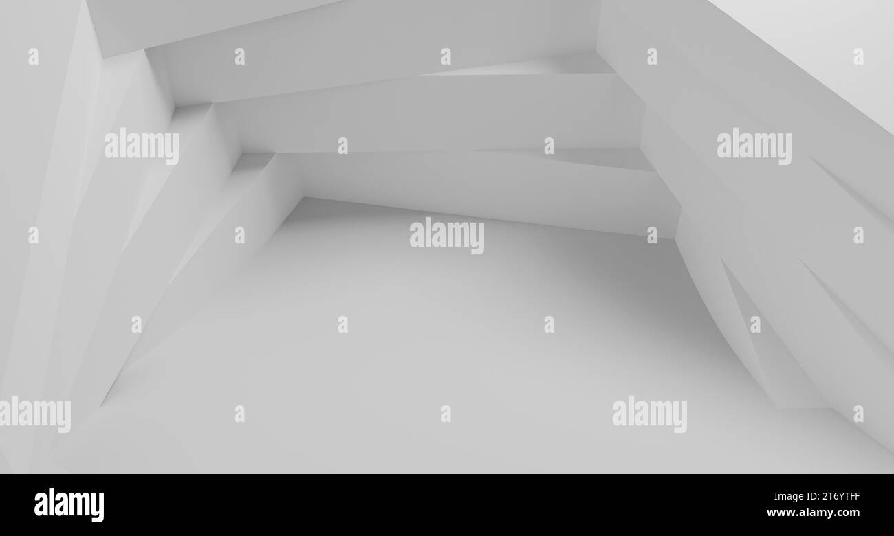 Modern geometrical background with white shapes Stock Photo - Alamy