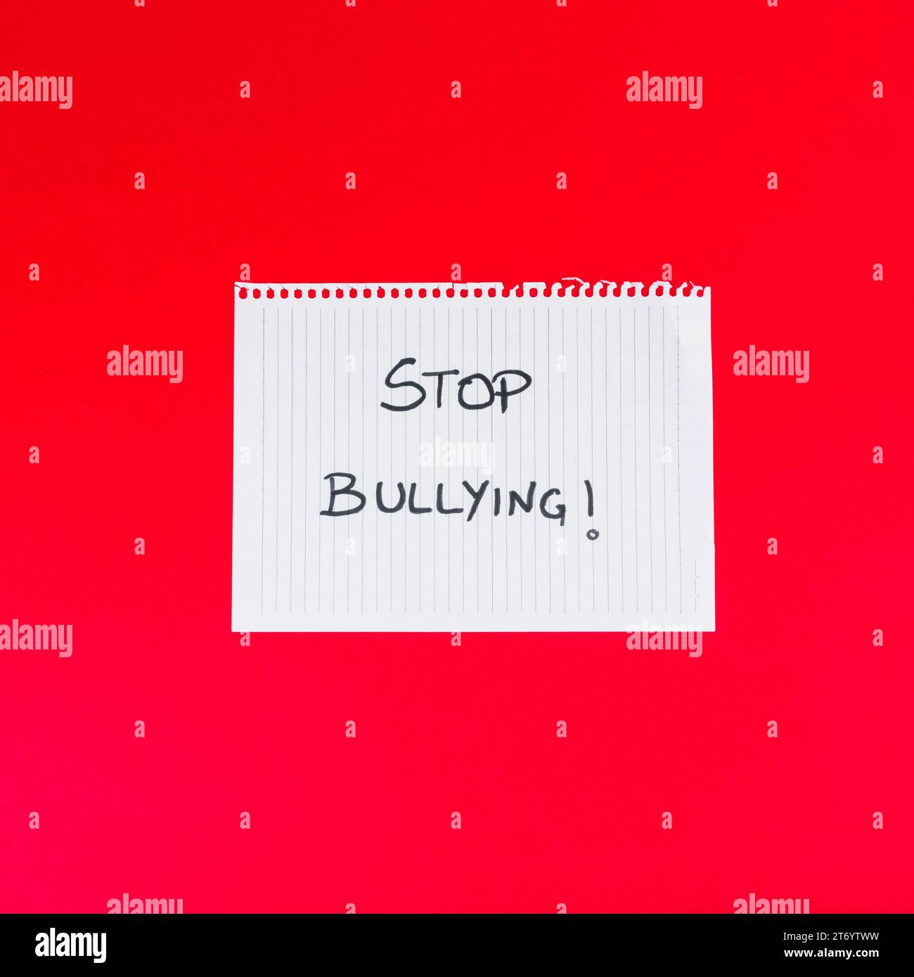 Paper sheet stop bullying hi-res stock photography and images - Alamy