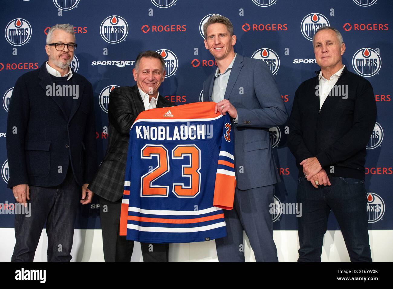 From left to right, Edmonton Oilers CEO of hockey operations Jeff ...