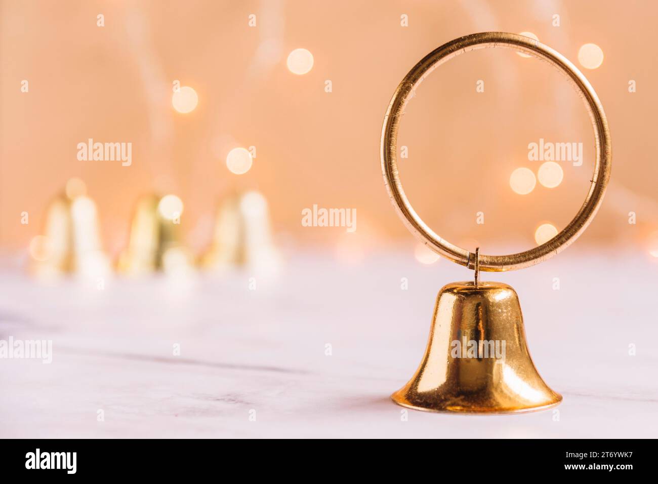 Small metallic bell table Stock Photo - Alamy
