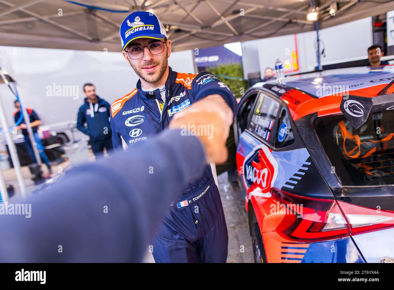TODESCHINI Florent, BARRAL Florian, Hyundai i20N Rally2, portrait ...