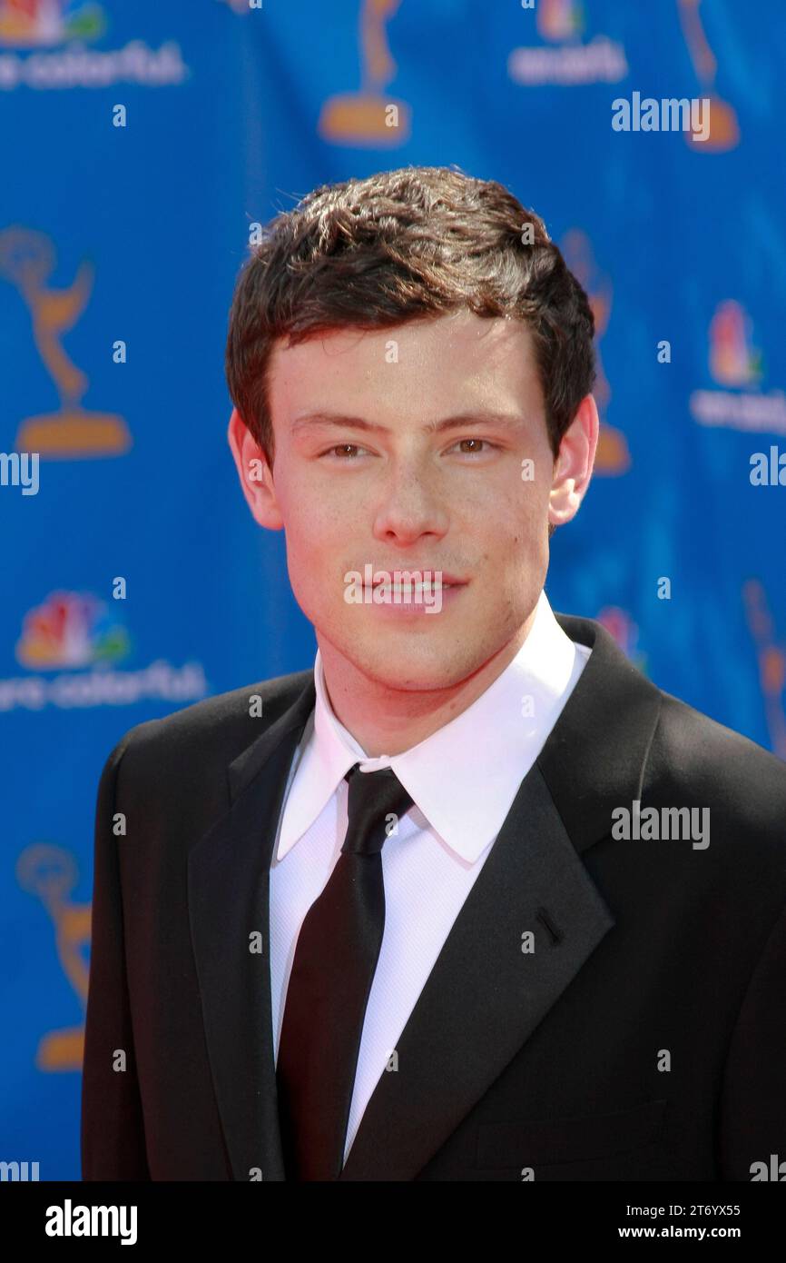Cory Monteith at the 62nd Annual Primetime Emmy Awards held at the ...
