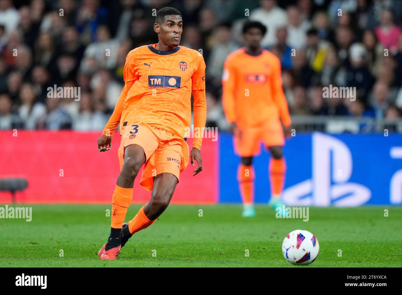 Cristhian Mosquera of Valencia CF during the La Liga match between Real ...