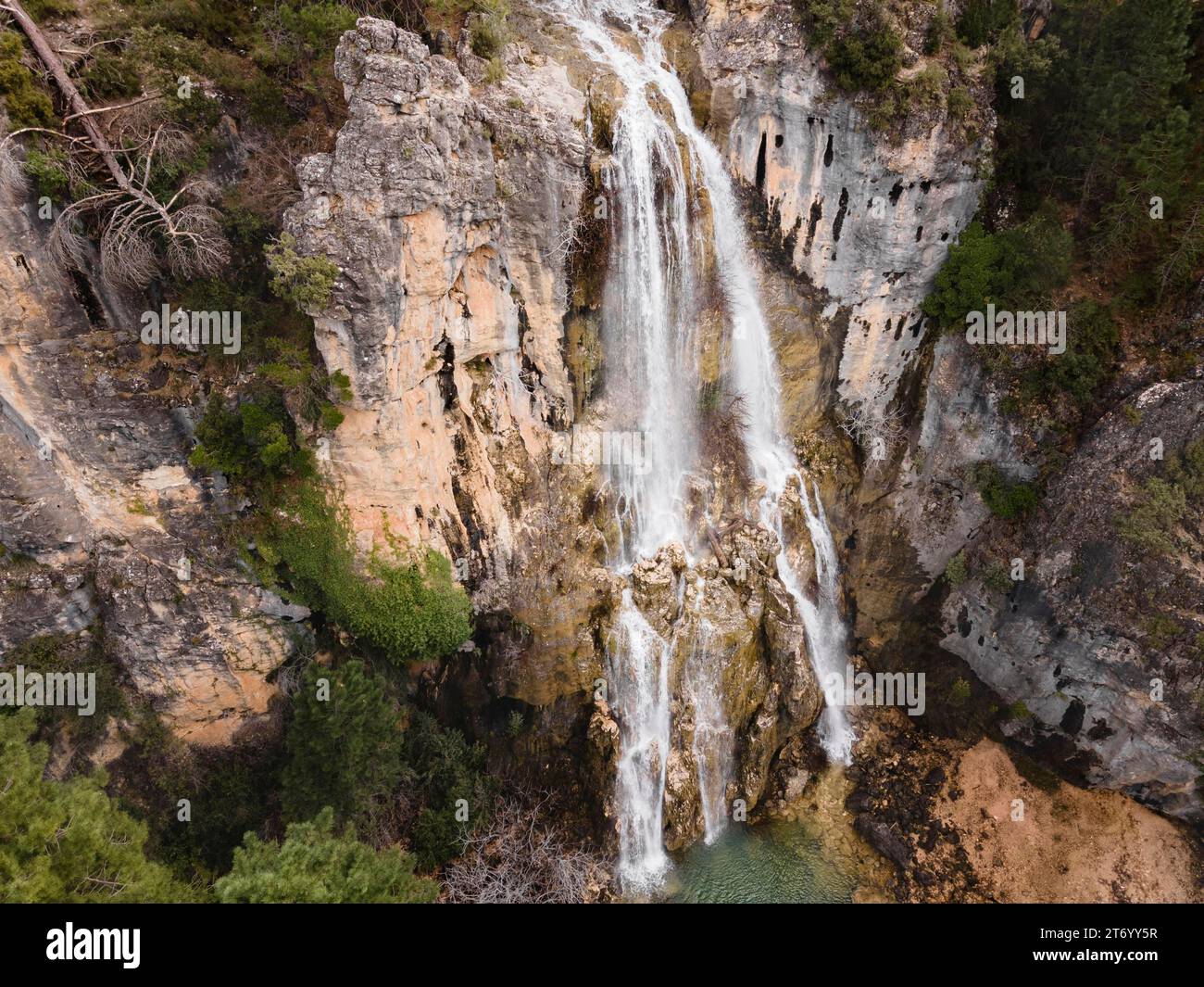Aerial scenery view waterfall 4 Stock Photo - Alamy