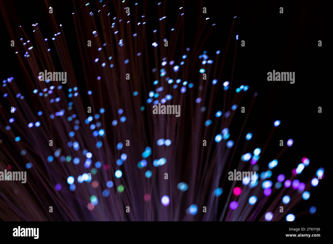 Blurred small fiber optic lights Stock Photo - Alamy